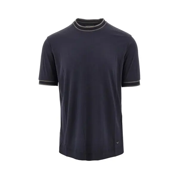 Emporio Armani Ilk-blend Jerey T-hirt - Blue