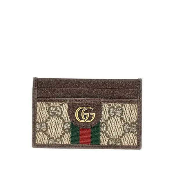 Gucci Ophidia' Cardholder - Brown