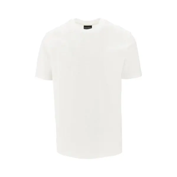Emporio Armani Jacquard Eagle T-hirt - White
