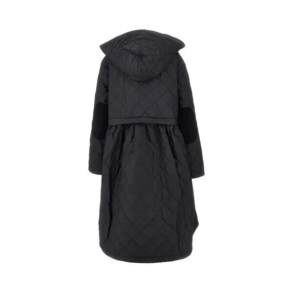 BARBOUR X GANNI Quilted Convertible Peplum Jacket