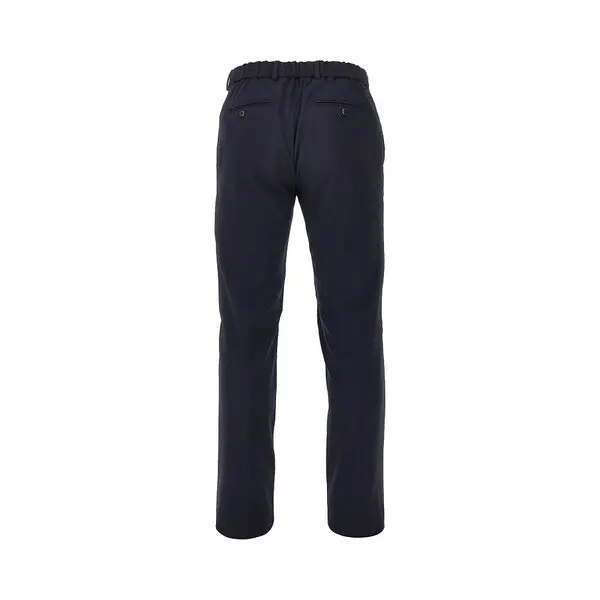 Emporio Armani Textured Stretch Wool Tailored Pants