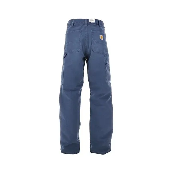 Carhartt Work In Progress Cotton Canvas Single Knee Pants - Blue