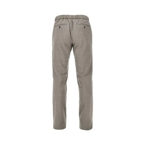 Emporio Armani Textured Wool Tailored Pants