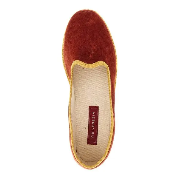 VIBI VENEZIA Velvet Slippers - Red