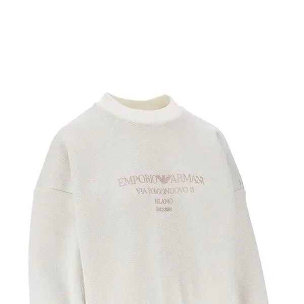 Emporio Armani Lurex Jersey Sweatshirt With Logo