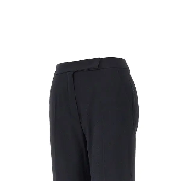 Max Mara Stretch Wool Tailored Straight Leg Pants