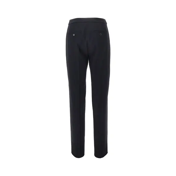 Max Mara Stretch Wool Tailored Straight Leg Pants