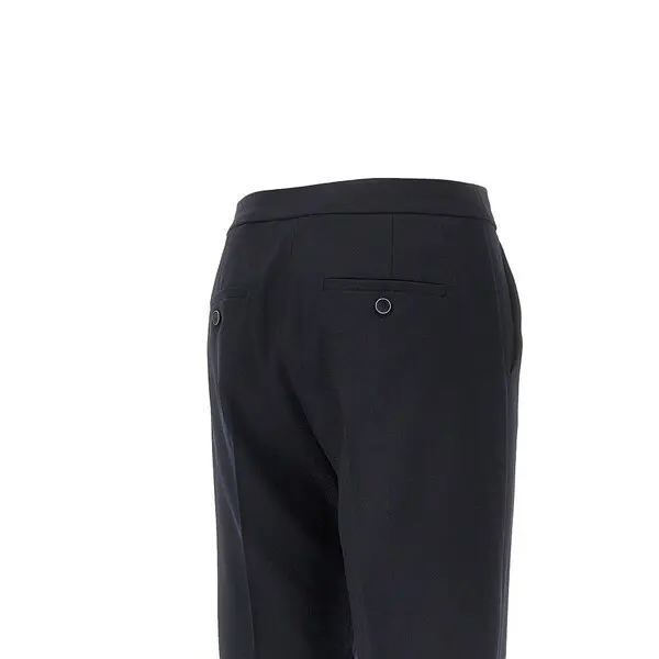Max Mara Stretch Wool Tailored Straight Leg Pants