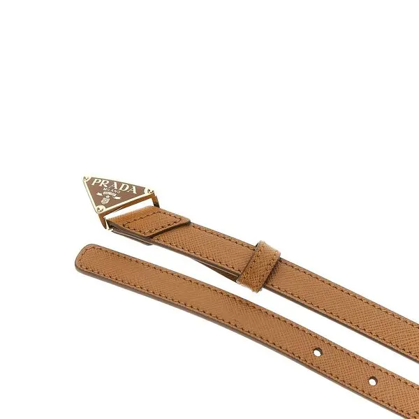 Prada Saffiano Leather Slim Belt