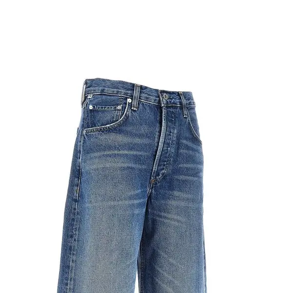 Citizens Of Humanity Ayla Raw Hem Crop Wide Leg Jeans