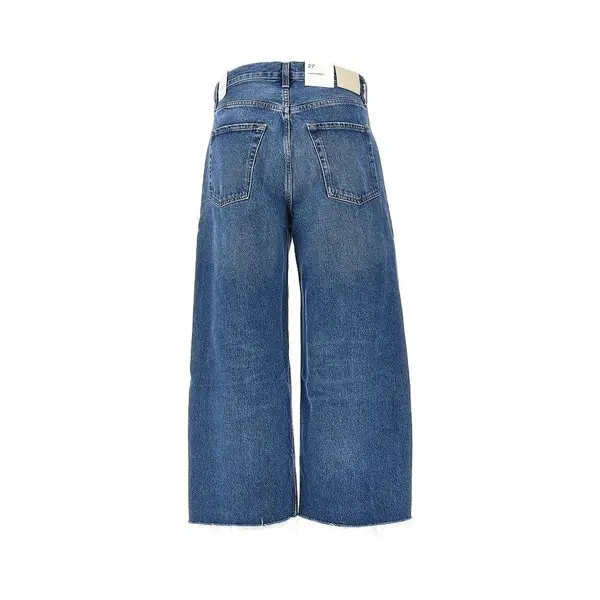 Citizens Of Humanity Ayla Raw Hem Crop Wide Leg Jeans