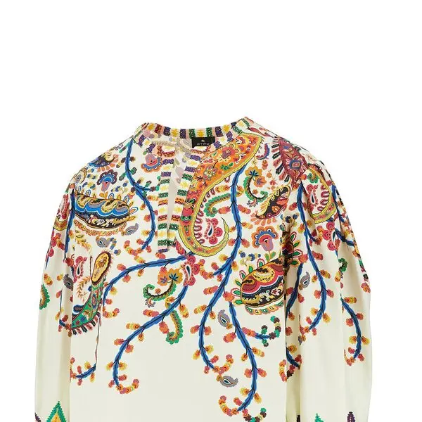 Etro Paisley Print Cotton Blouse