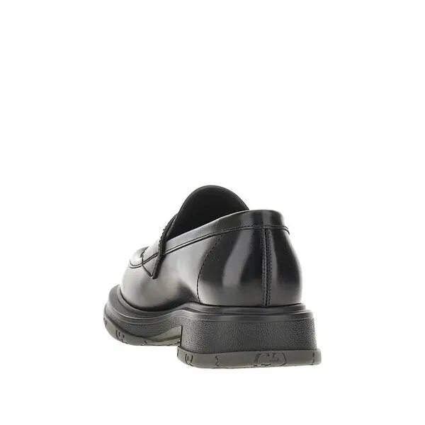 Gucci Leather Loafers With Logo Detail