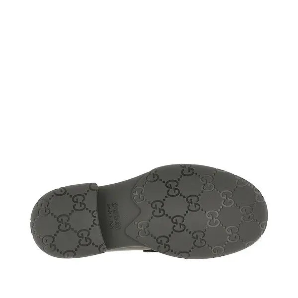 Gucci Leather Loafers With Logo Detail