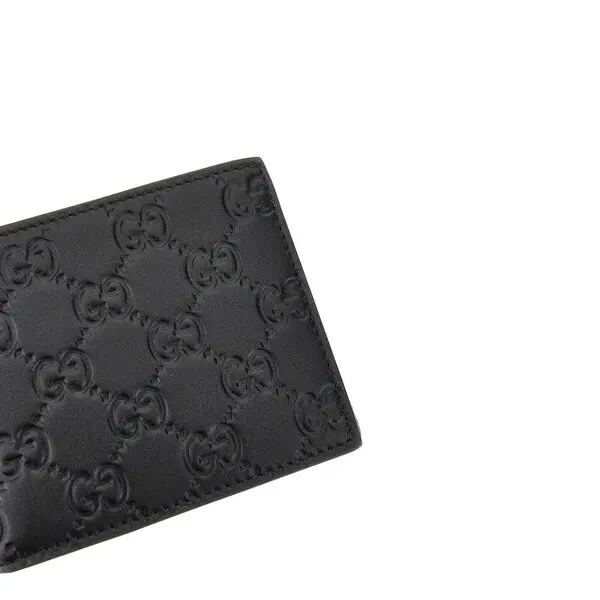Gucci Gg Emblem' Leather Bi-fold Wallet - Black