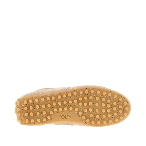 TOD'S Suede Leather "t-marathon" Sneakers - Beige