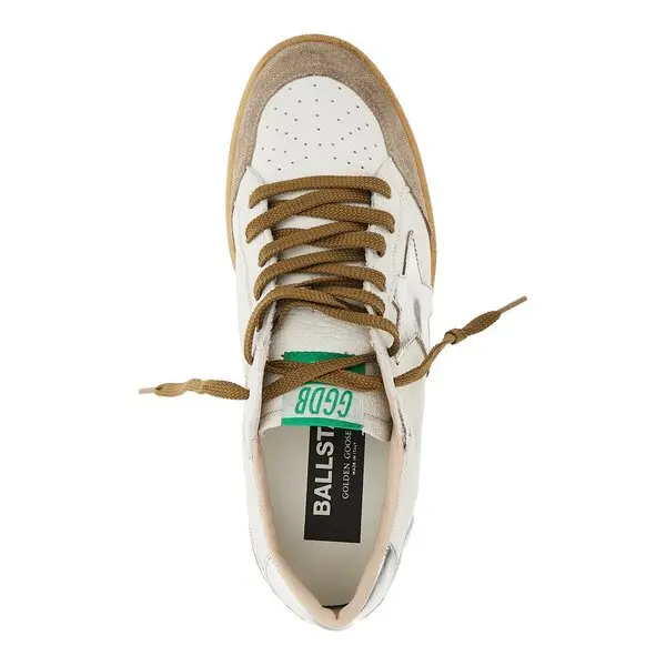 GOLDEN GOOSE Ballstar Nappa Leather Sneakers With Metallic Star