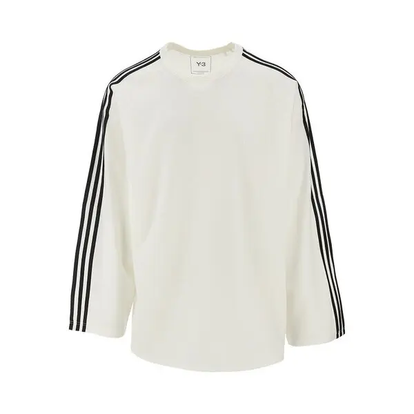 Y3 Wool-blend Jersey T-shirt An - White