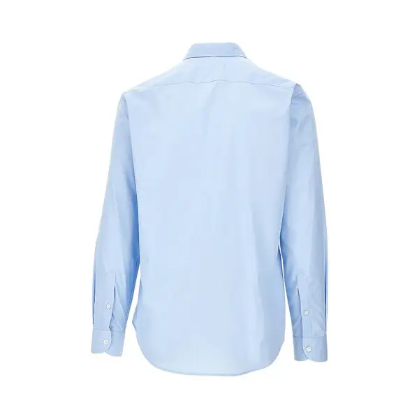 Emporio Armani Poplin Hirt - Blue
