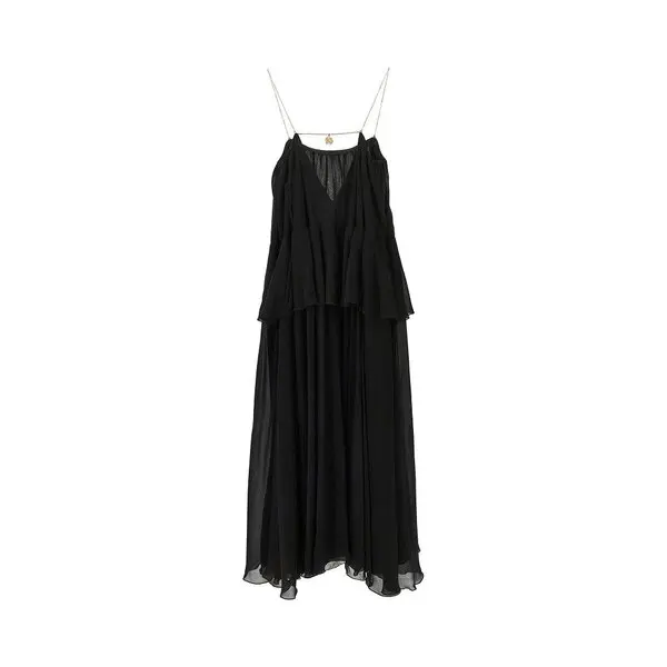 Chloé Silk Georgette Sleeveless Maxi Dress