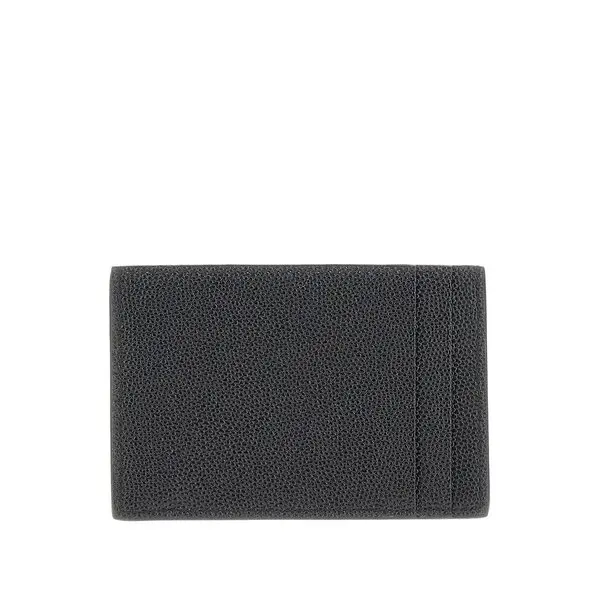 Saint Laurent Uptown' Grain De Poudre Leather Card Case - Black