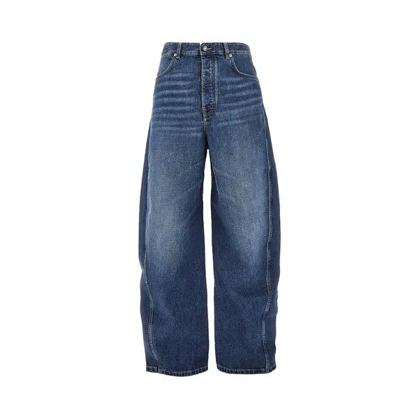 Givenchy Couture Seam Wide Leg Jeans - Blue