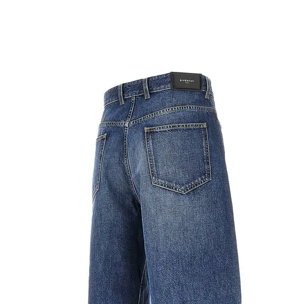 Givenchy Couture Seam Wide Leg Jeans - Blue