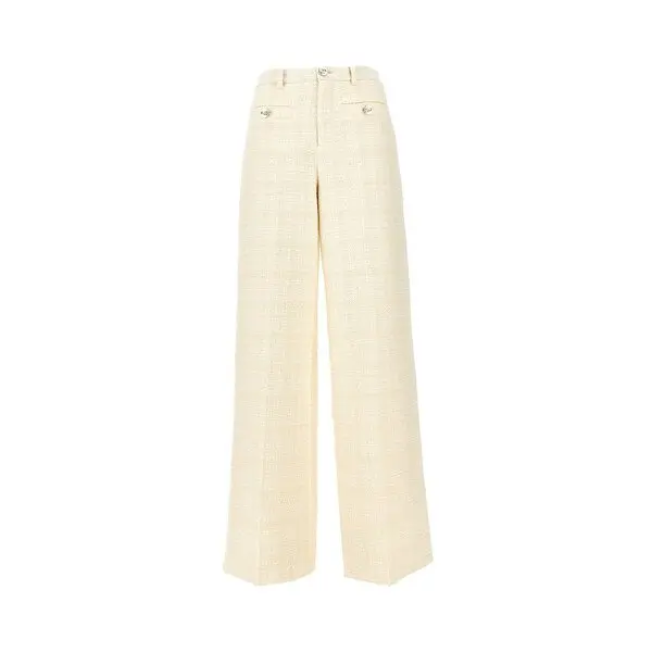 Gucci Wide Leg Tweed Pants
