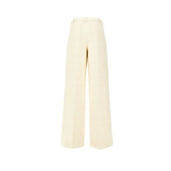 Gucci Wide Leg Tweed Pants