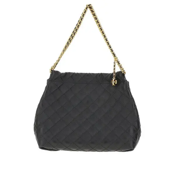 Tory Burch Fleming Leather Shoulder Bag - Black