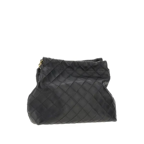 Tory Burch Fleming Leather Shoulder Bag - Black