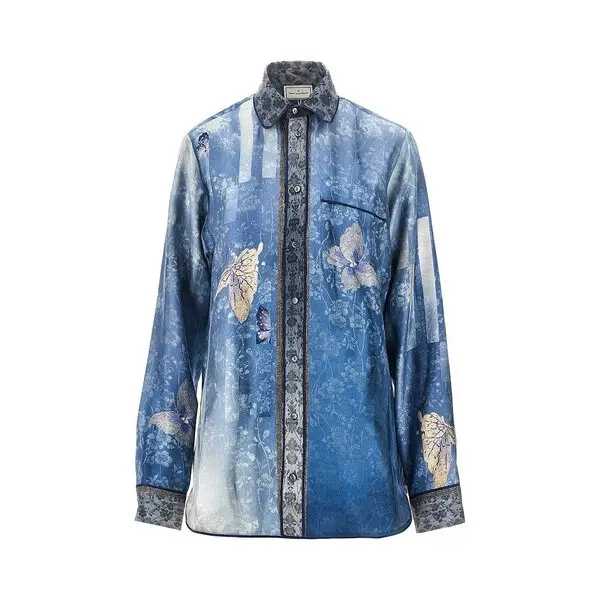 PIERRE-LOUIS MASCIA Printed Silk Shirt