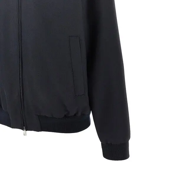 Gucci Wool-blend Gabardine Blouson Jacket With Gg Motif