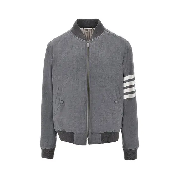 Thom Browne Wool Plain Weave 4-bar Blouson Jacket