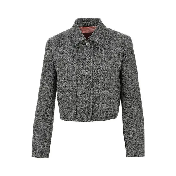 Gucci Wool Grisaille Short Jacket
