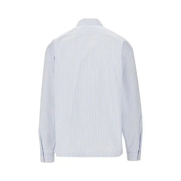 Prada Re-nylon Poplin Shirt An - Blue
