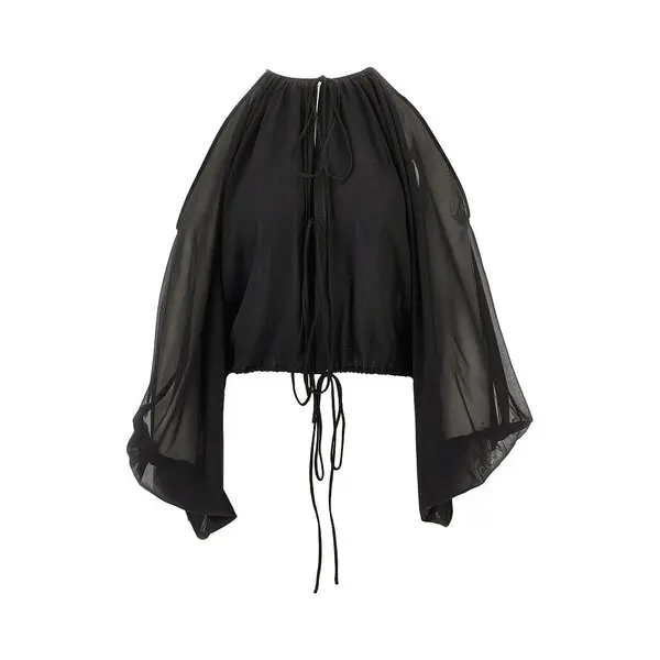 Andamane The Attico Vesta Stretch Georgette Blouse