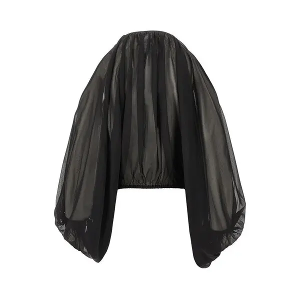 Andamane The Attico Vesta Stretch Georgette Blouse