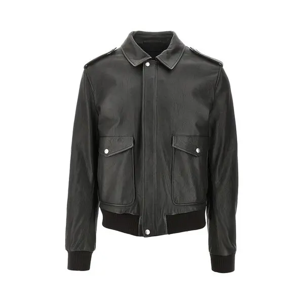 Prada Nappa Leather Bomber Jacket