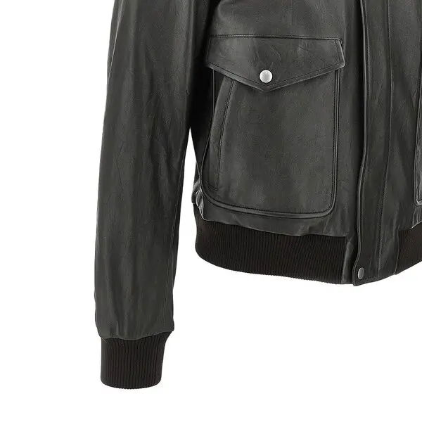 Prada Nappa Leather Bomber Jacket