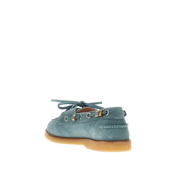 Pinko Suede Leather Boat Shoes