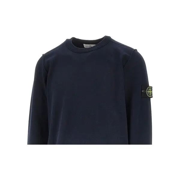 Stone Island Organic Cotton Crewneck Sweater - Blue
