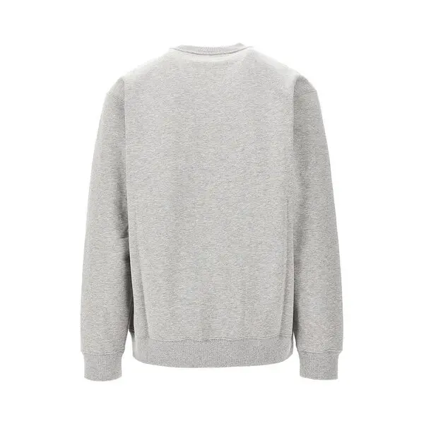 Gucci Sweatshirt With Web Motif Print And Horsebit Embroidery - Grey