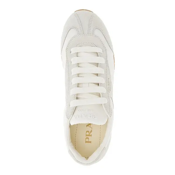 Prada Suede Leather And Nylon Sneakers
