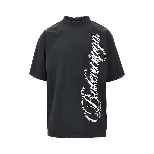 Balenciaga Cursive Ebroidery T-shirt An