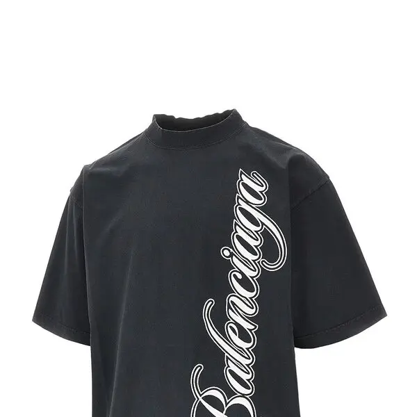 Balenciaga Cursive Ebroidery T-shirt An