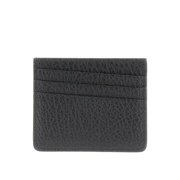 MAISON MARGIELA Four Stitches' Grain Leather Cardholder - Black