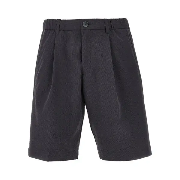 Herno Technical Seersucker Shorts An - Blue