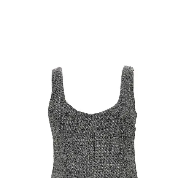 Gucci Sleeveless Wool Grisaille Top