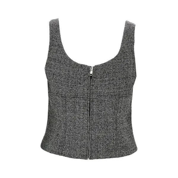 Gucci Sleeveless Wool Grisaille Top